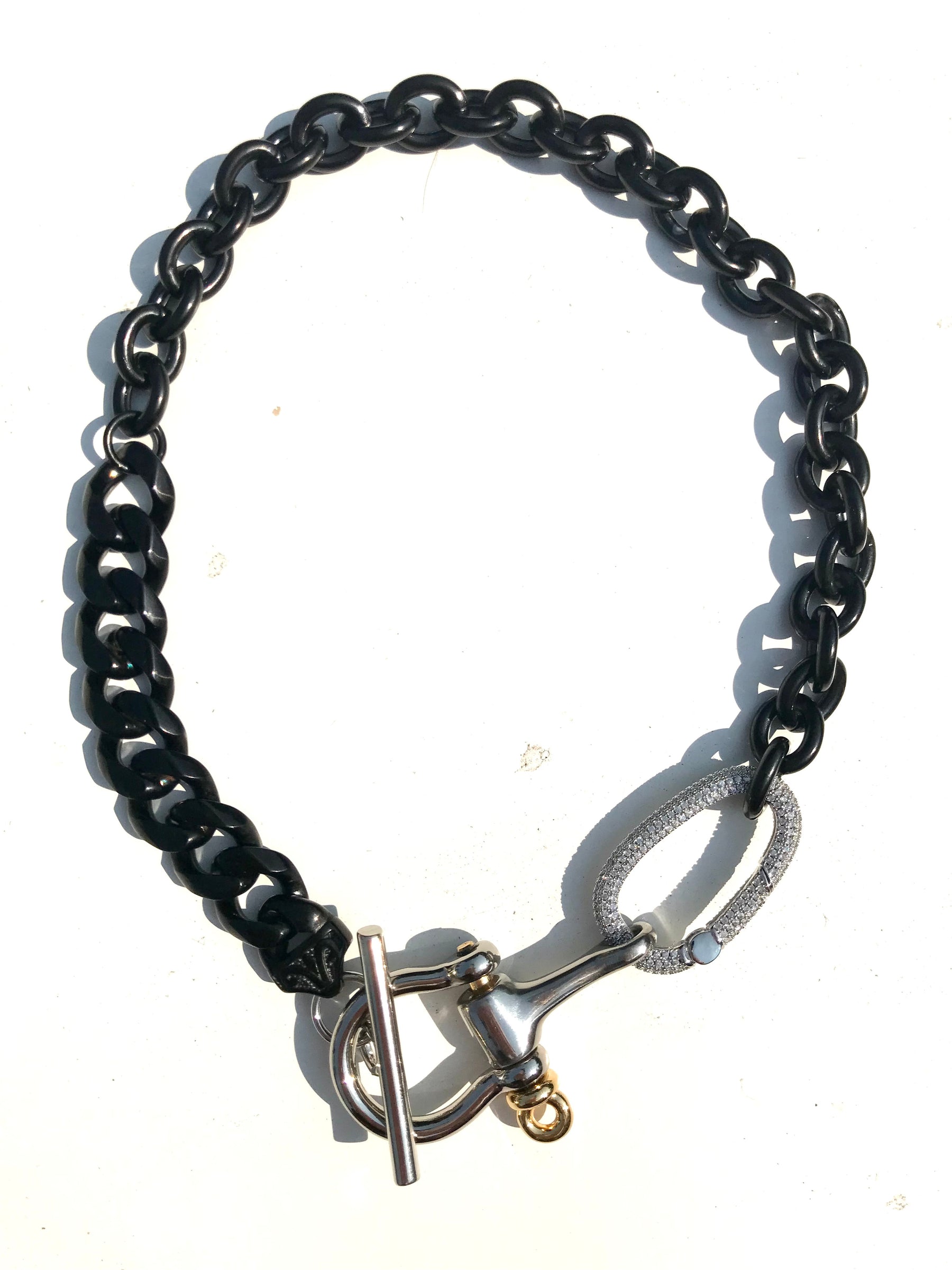 Aries Necklace Black | Handcrafted Equestrian Jewelry – AtelierCG™